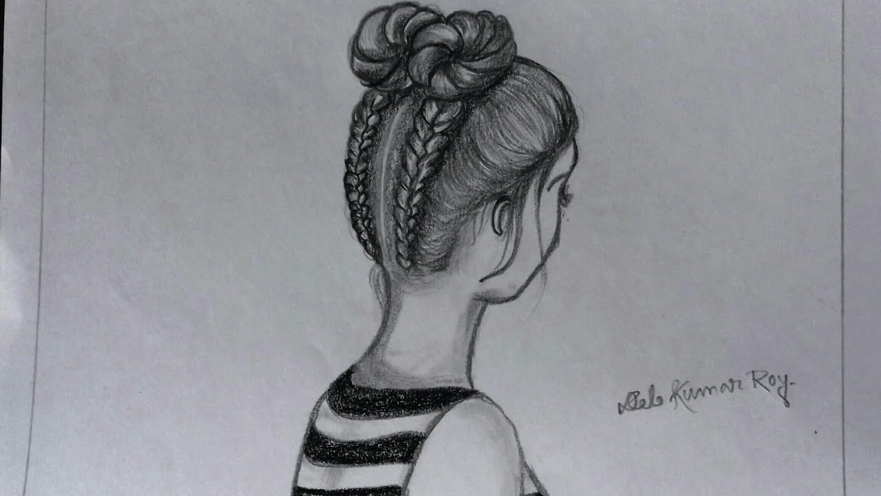 DRAWING PENCIL SCRATCH || Wonderful Girl's Pencil Scratch - YouTube