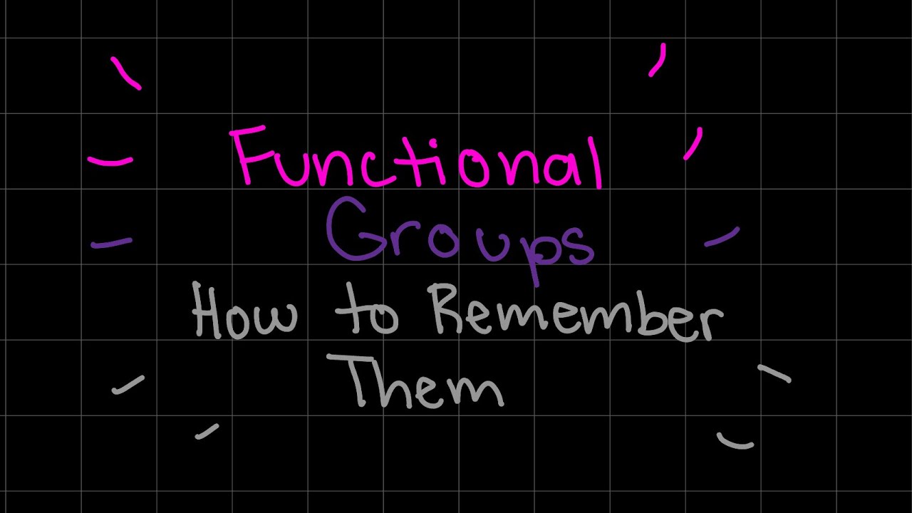 Chemistry - Functional Groups (How to Remember Them) - YouTube