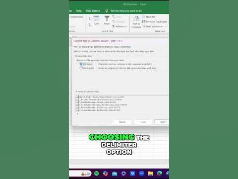 Amazing Text to columns function in excel#beginner #excelshortcuts #excelshortcuts #data # ...