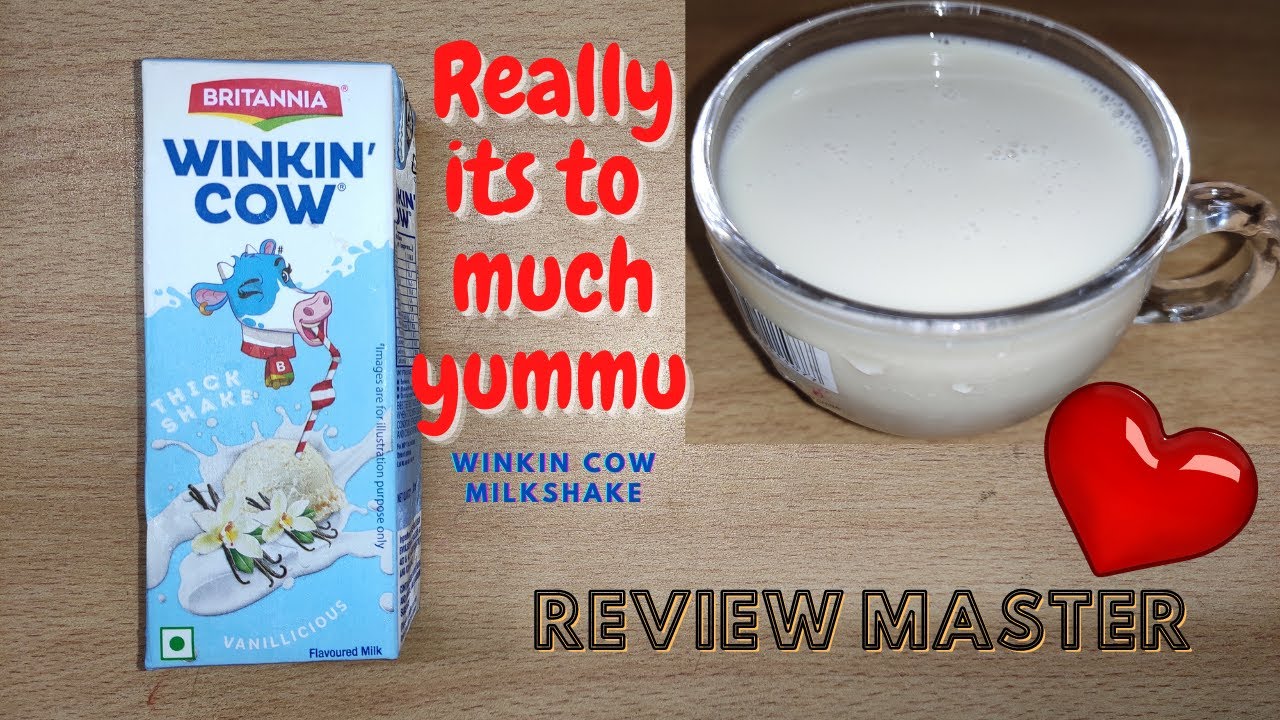 Britannia Winkin Cow Thick Milkshake || Review Master - YouTube