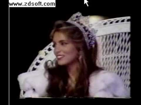 Márcia Gabrielle no Miss Brasil 1986 - Sua Despedida!!! - YouTube