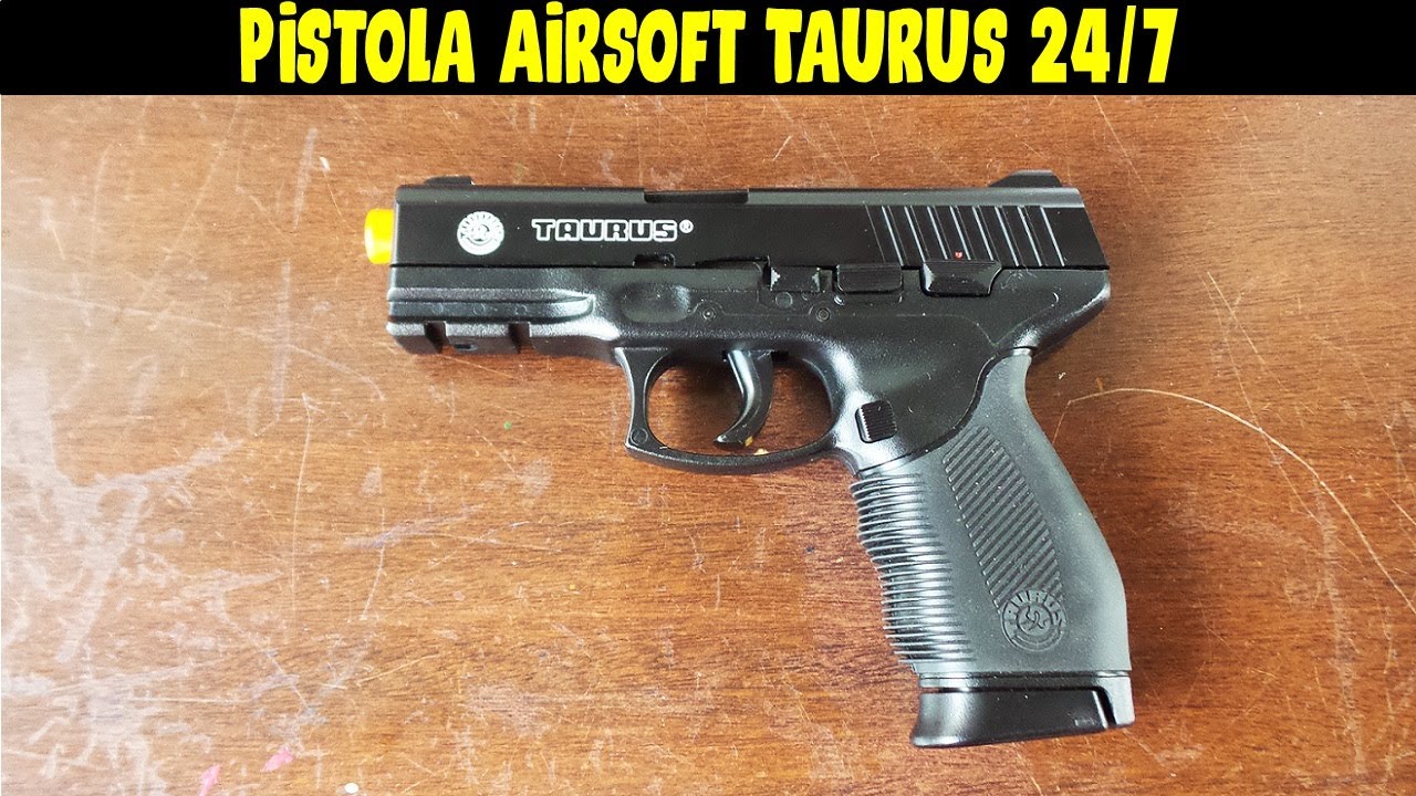 Review Pistola Airsoft Taurus 24/7 Spring - YouTube