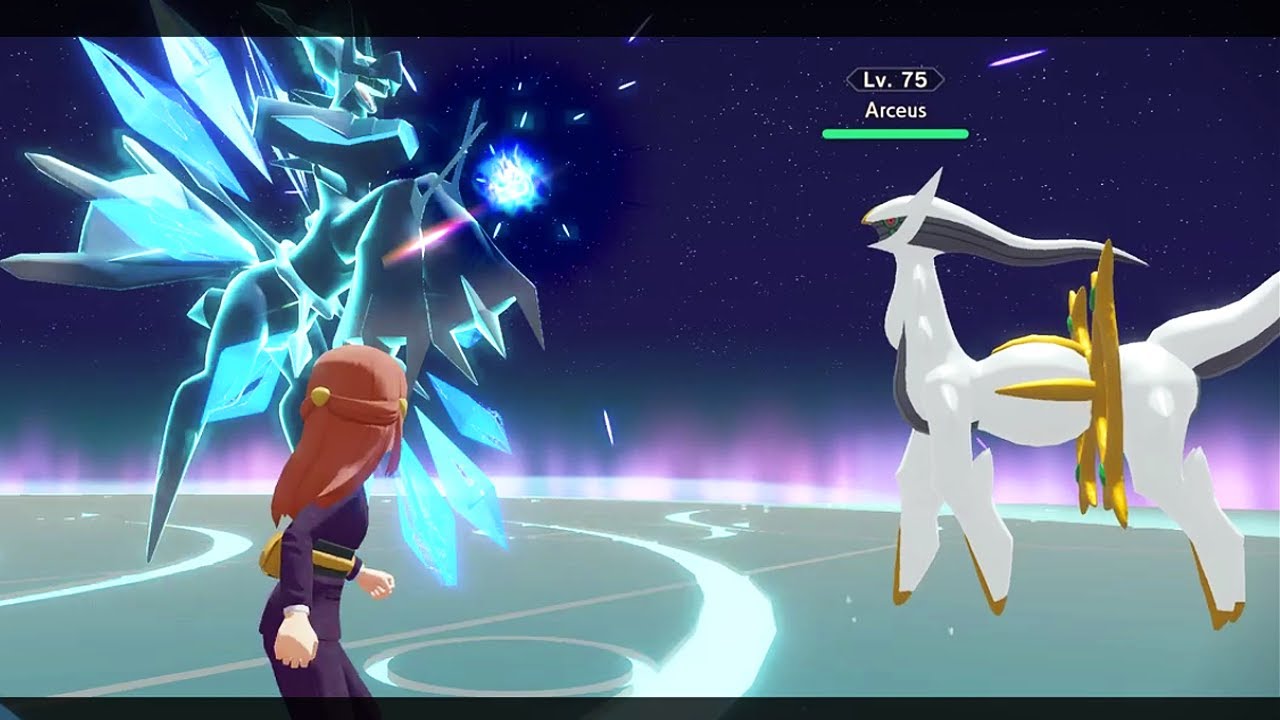 Combate final vs Arceus en Leyendas Pokémon - YouTube