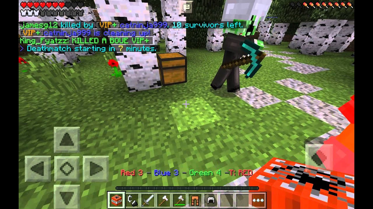 MCPE Lifeboat Team Hunger Games #1 "TEAM MODE IN SG?!?" with Bryan ...