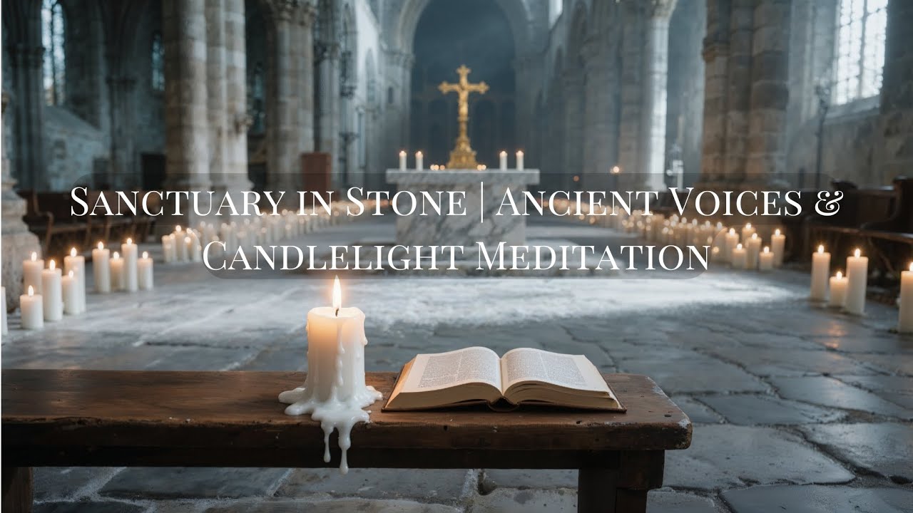 Gothic Cathedral Ambience | Candlelight | Ancient Vocal Harmonies (No ...