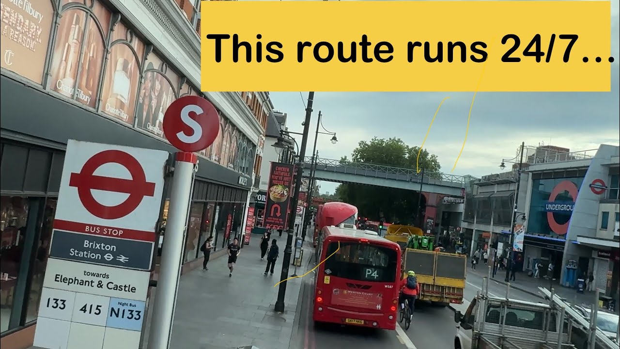 London Bus Route 133 | Full Ride from Streatham to Holborn – Top Deck ...