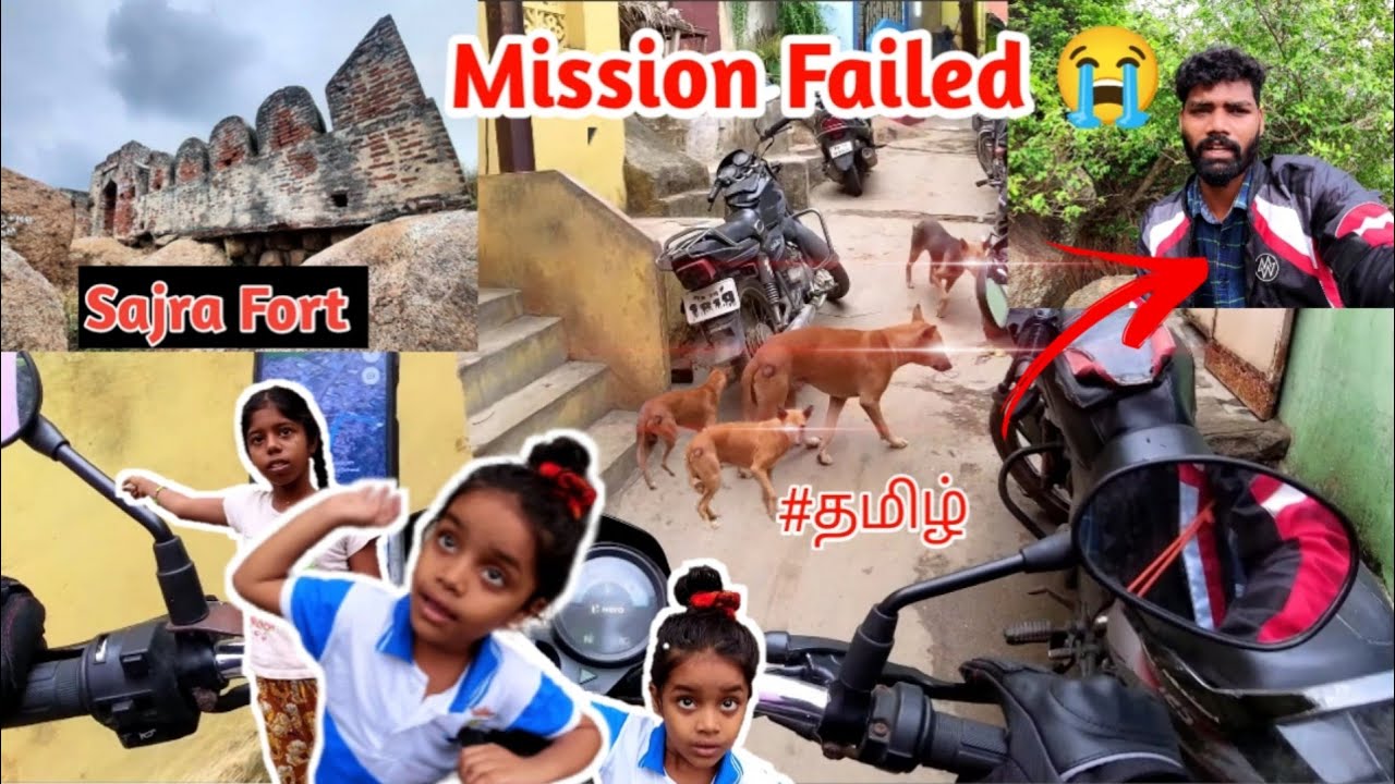 VELLORE SAJRA FORT😱| Mission Failed😭| Solo Splendor Rider🏍️| Motovlog ...