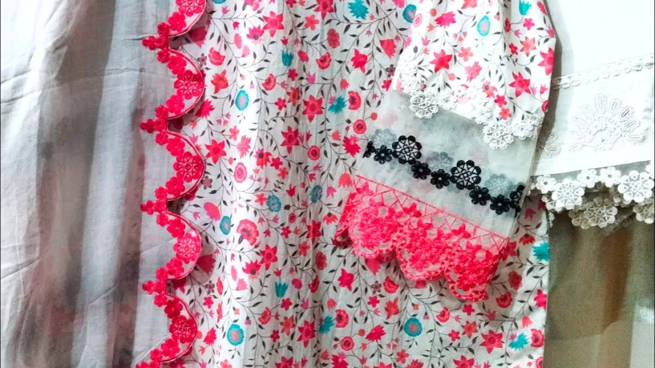 patch work suit design ki complete tiari| cutwork suit design - YouTube