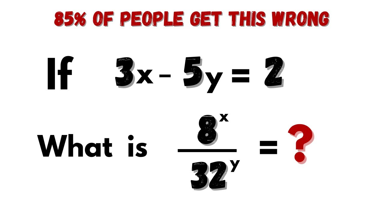 Difficult SAT Math problem with Algebra and Exponents - YouTube