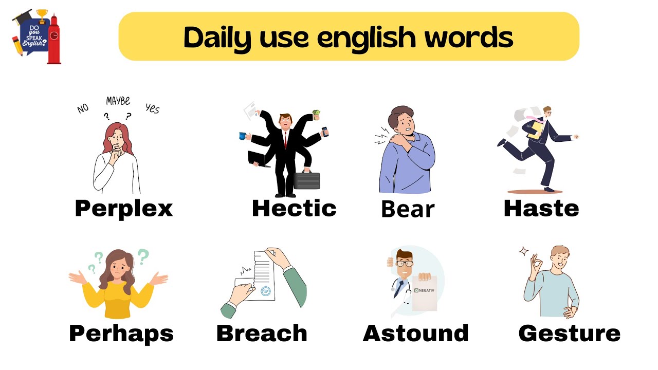 English Words for Everyday Life | Daily use english words | Vocabulary ...