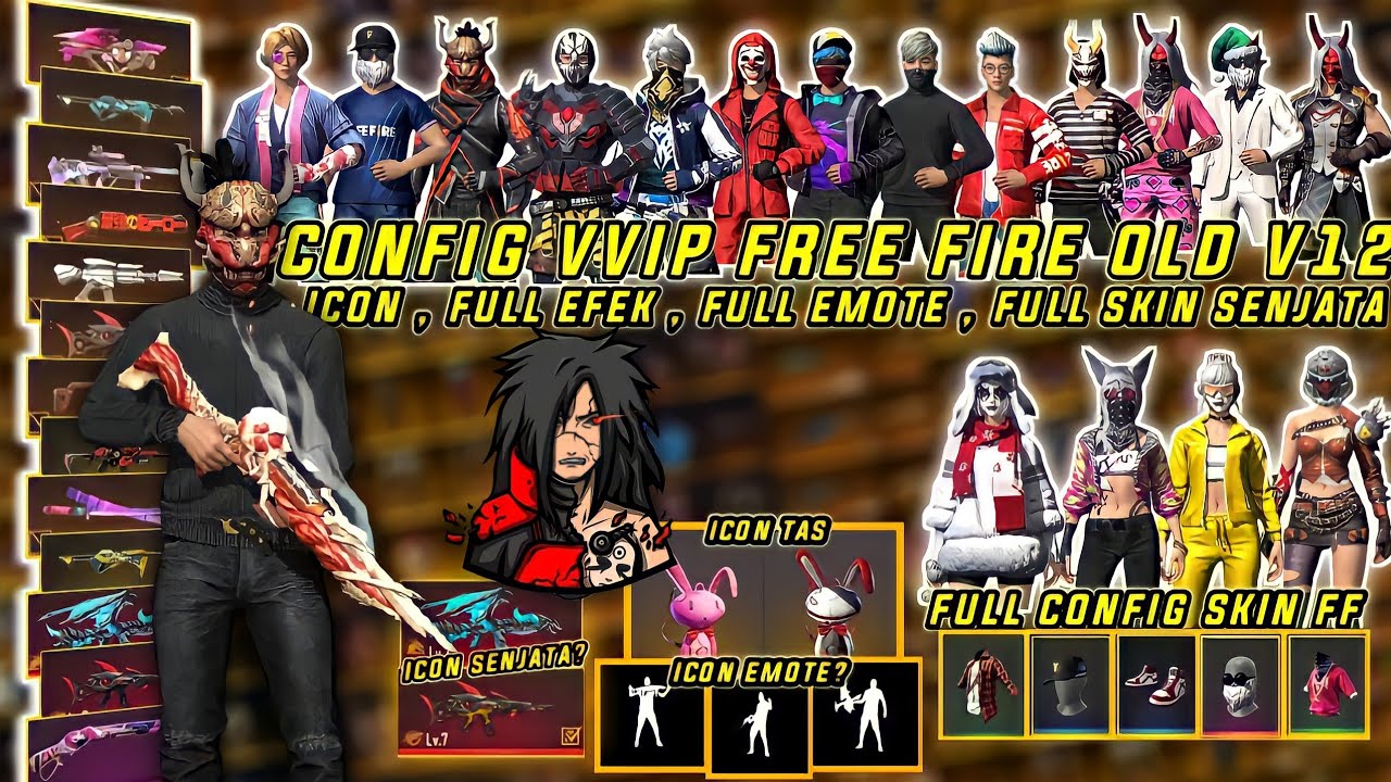 CONFIG VVIP SKIN FREE FIRE - V1 - YouTube