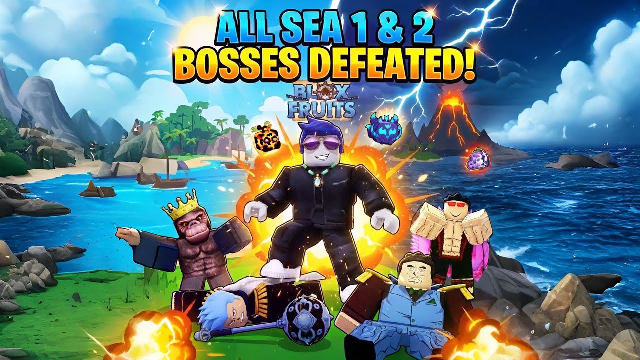 I Defeated ALL BOSSES in Sea 1 & Sea 2 SOLO 😈 | Blox Fruits - YouTube