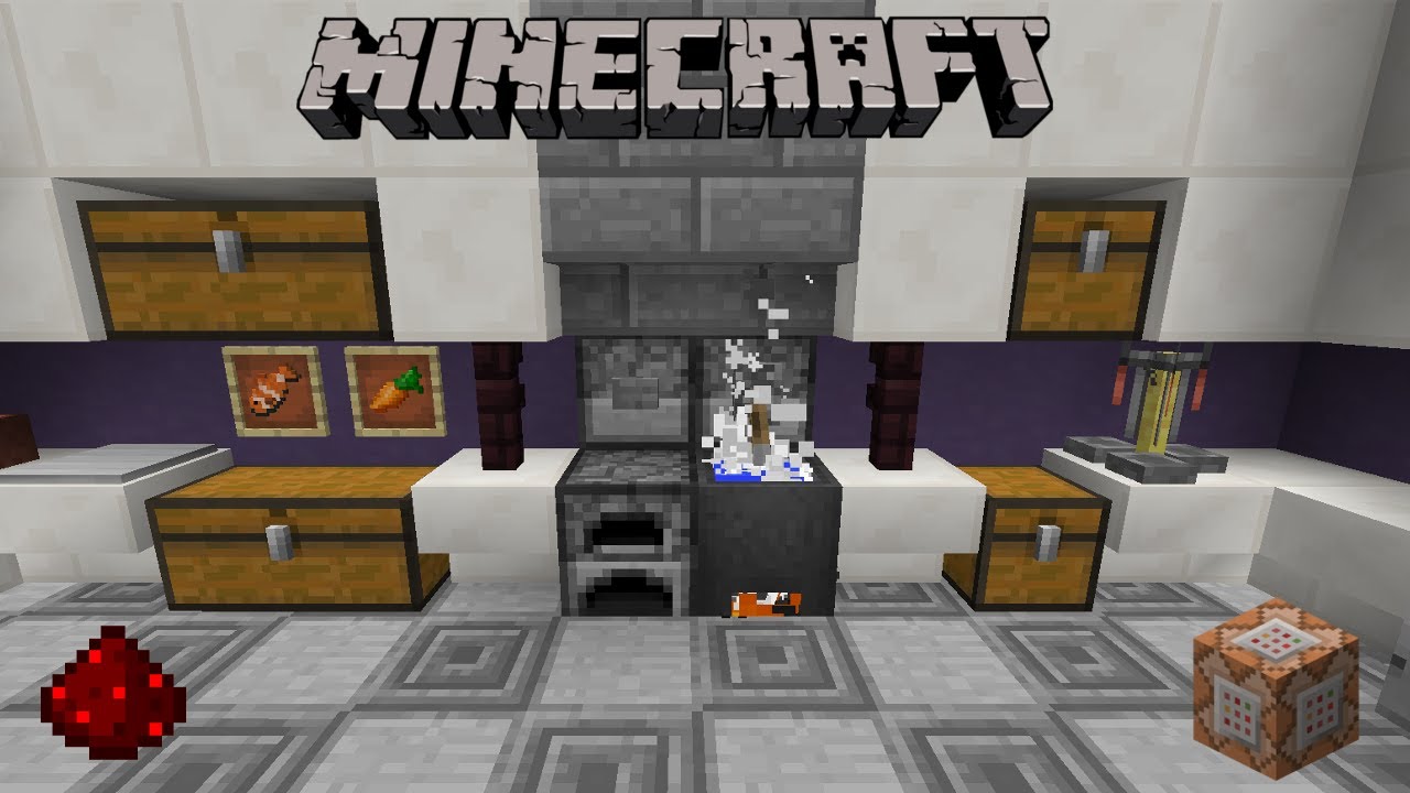Four / Poêle animé - RedDéco : le design dans Minecraft avec la ...
