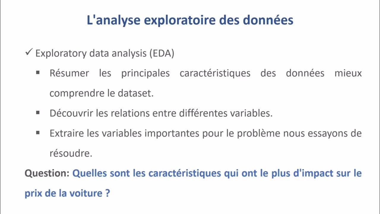 Analyse exploratoire des données _ partie 1 - YouTube