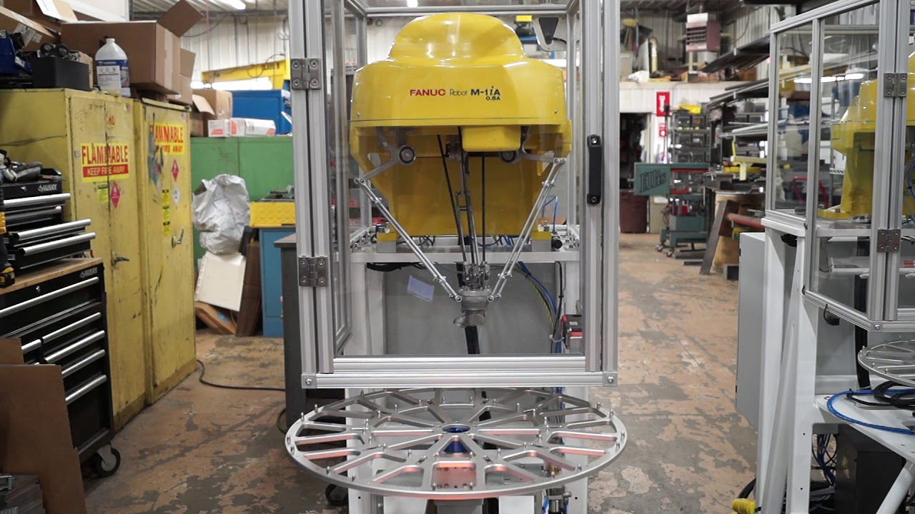 SCC Machinery, Inc's Fanuc M-1iA/0.5A Robot Test Video F# 127923 - YouTube