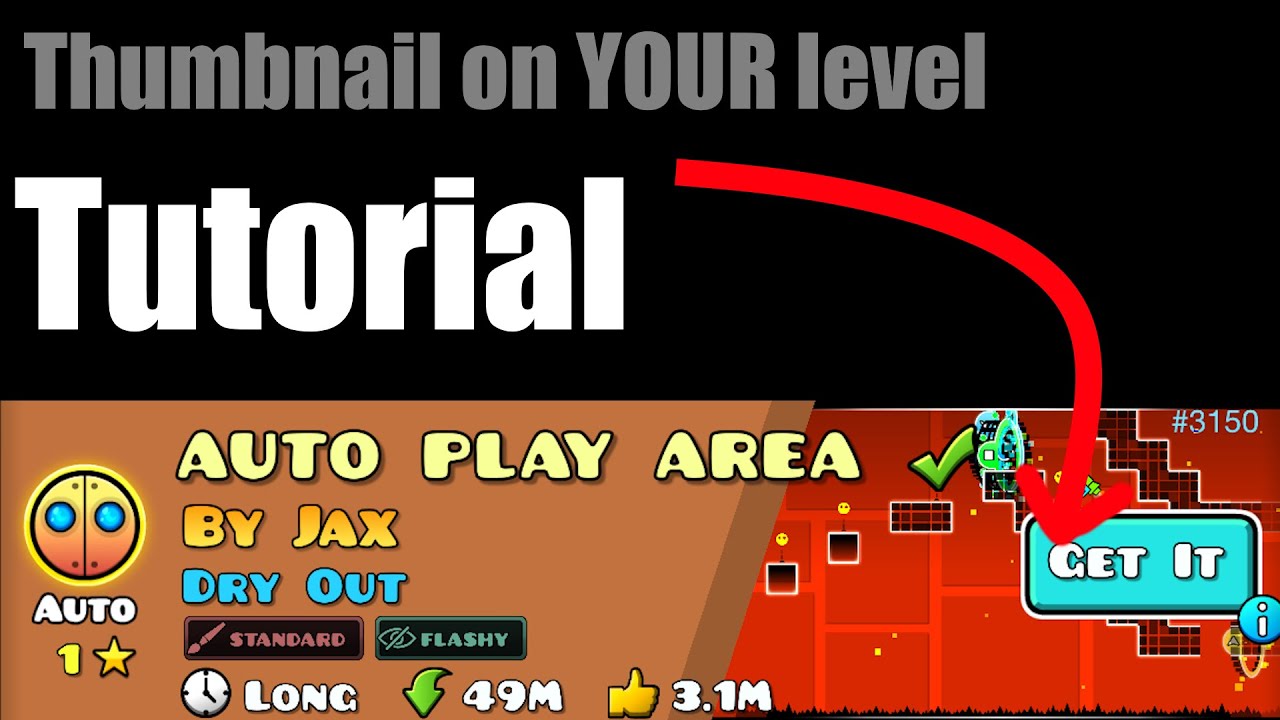 How to make a thumbnail with the level thumbnails mod - YouTube