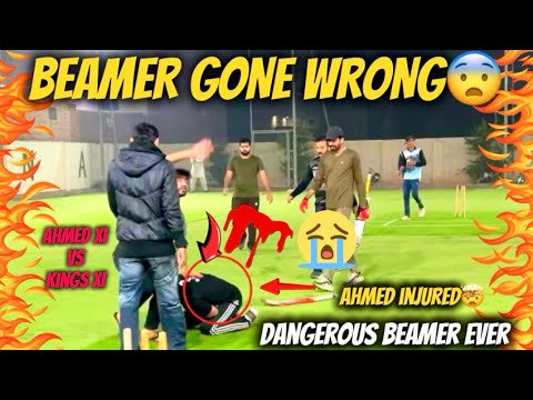 Dangerous Beamer in Cricket Ever | 🤯 Ahmed injured 😭 Last Over Thriller ...