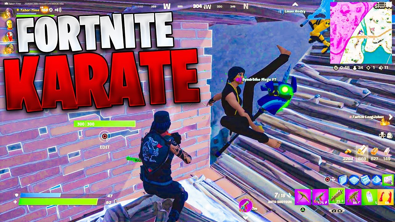 Fortnite Karate GLITCH... - YouTube