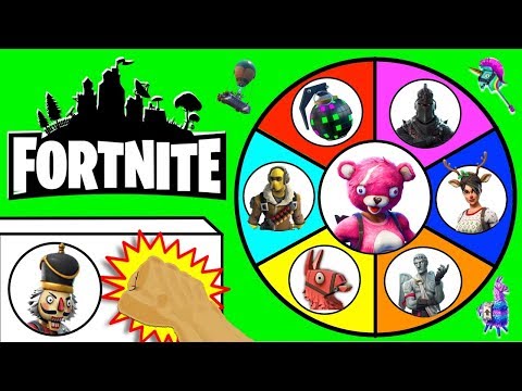 FORTNITE SPINNING WHEEL SLIME GAME w/ Fortnite Figures, Merch + Funko