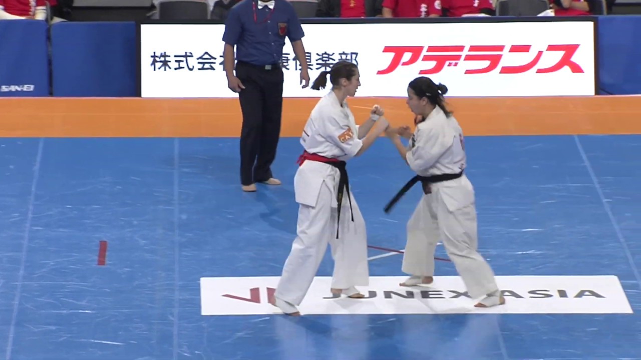 【新極真会】Court1 2nd Round2 woman Emma Markwell vs Mariia Saveleva The 12th ...