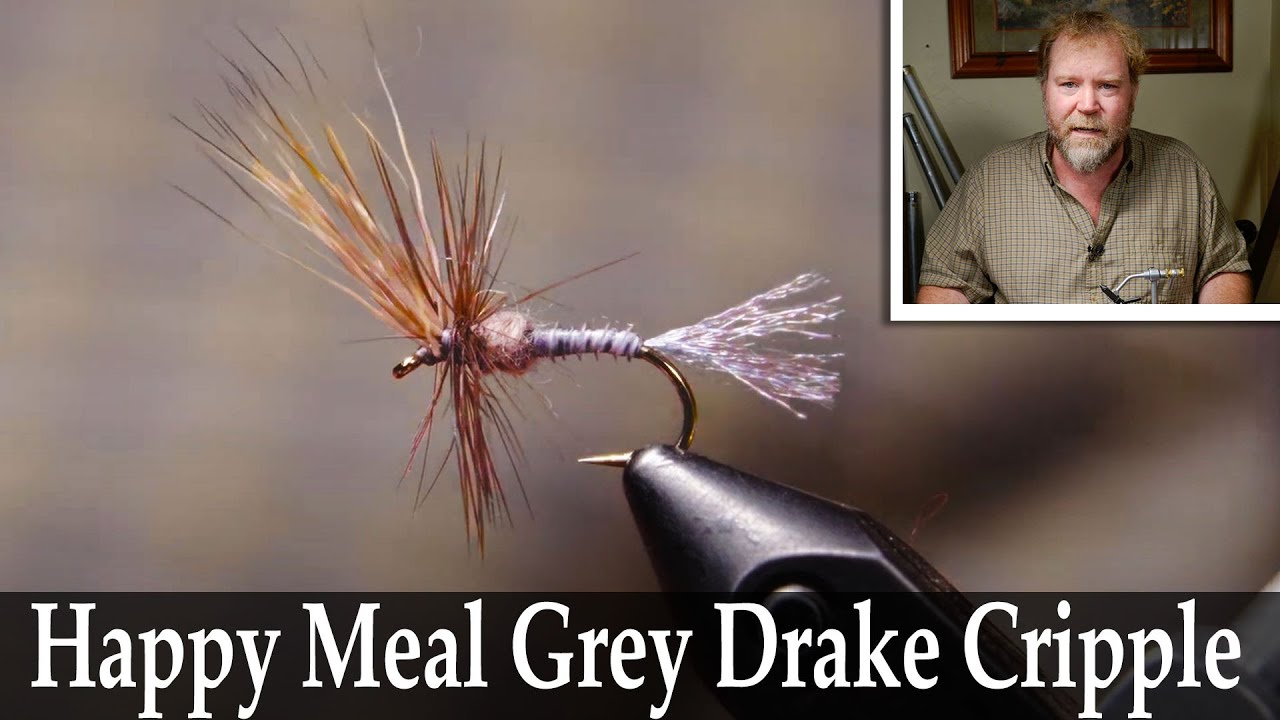 Happy Meal Grey Drake Cripple - Matt Wilhelm - Fly Tying Tutorial Video ...