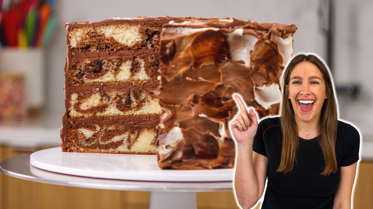 Layered Marble Cake - YouTube
