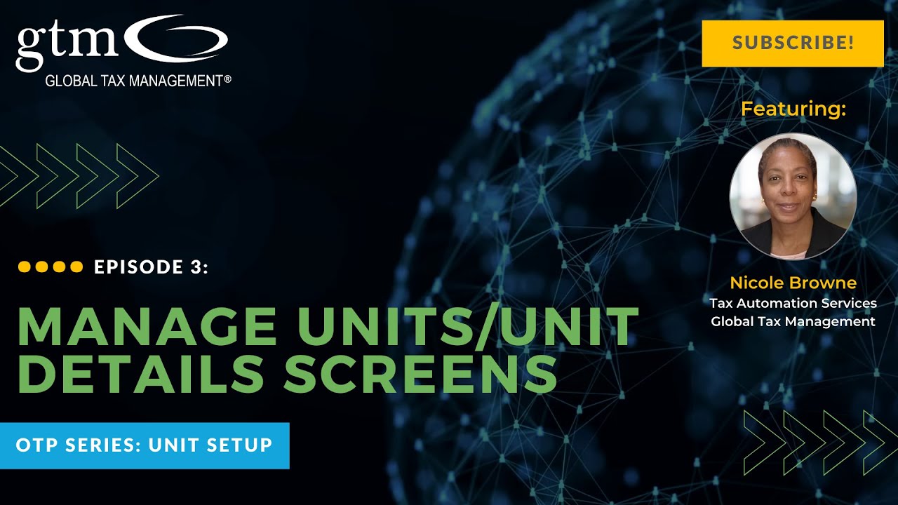 Manage Units/Unit Details Screens - YouTube