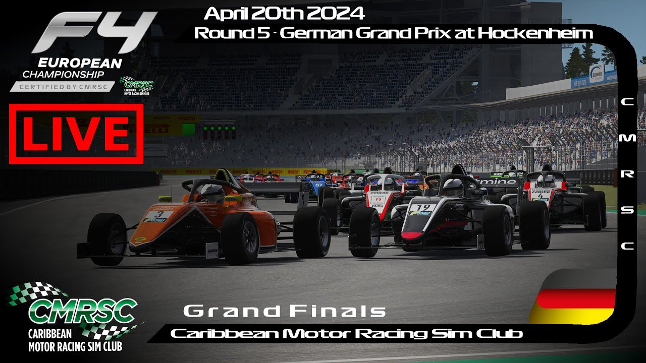 Live l Round 5 l German Grand Prix l CMRSC F4 European Championship ...