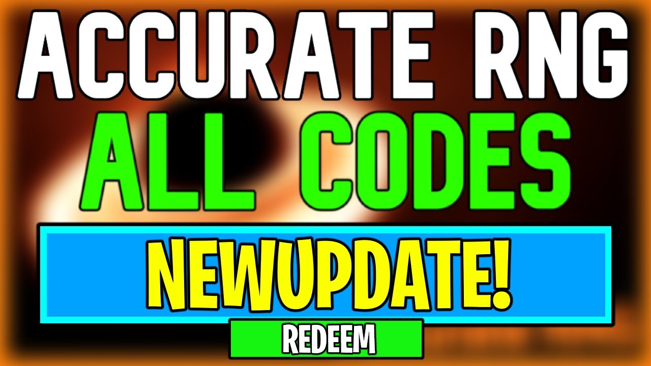 New Accurate RNG Codes | Roblox Accurate RNG Codes (May 2024) - YouTube
