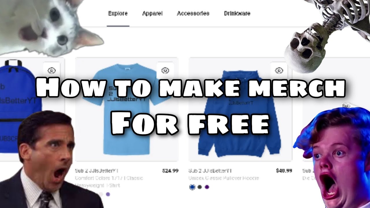 how to make merch (FREE) - YouTube