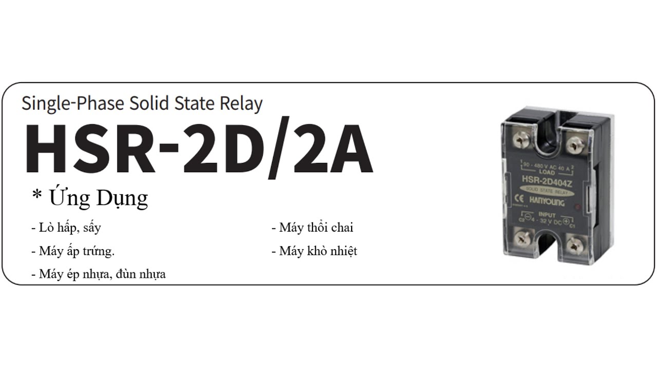 Giới Thiệu HSR Single-Phase Solid State Relay HSR-2D404Z (AC) - YouTube