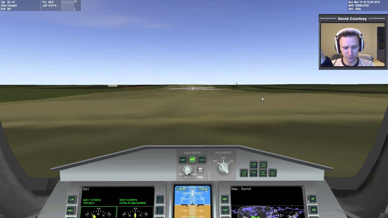 Orbiter 2014 Beta [Revision 8] - New Deltaglider Virtual Cockpit - YouTube
