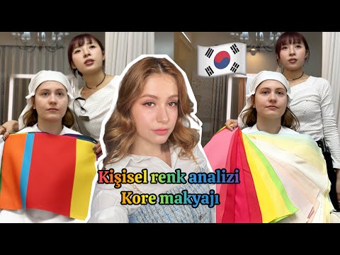 KORE KUAFÖRÜNDE RENK ANALİZLİ GELİN MAKYAJI YAPTIRDIM 💄유행 퍼스널컬러 찾기