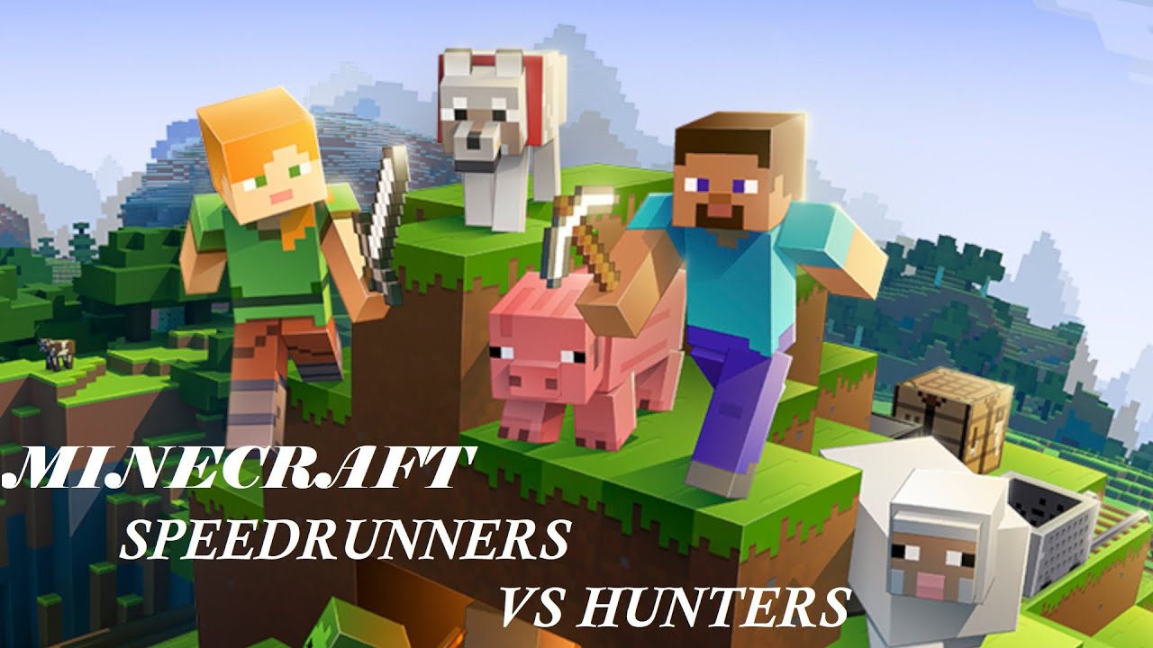 Minecraft Speedrunners vs Hunter (Speedrunner Version) - YouTube