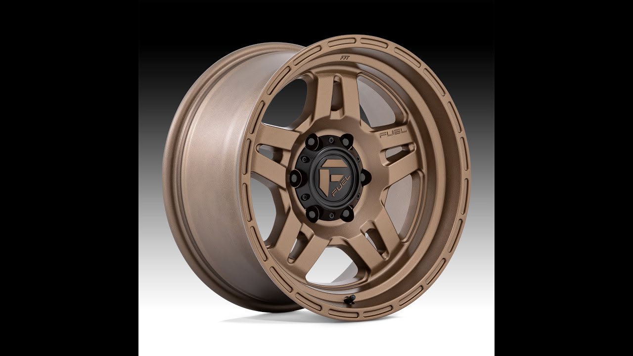 Fuel Oxide D800 Matte Bronze Custom Truck Wheel Spin - YouTube