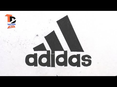 How to draw Adidas logo drawing - YouTube