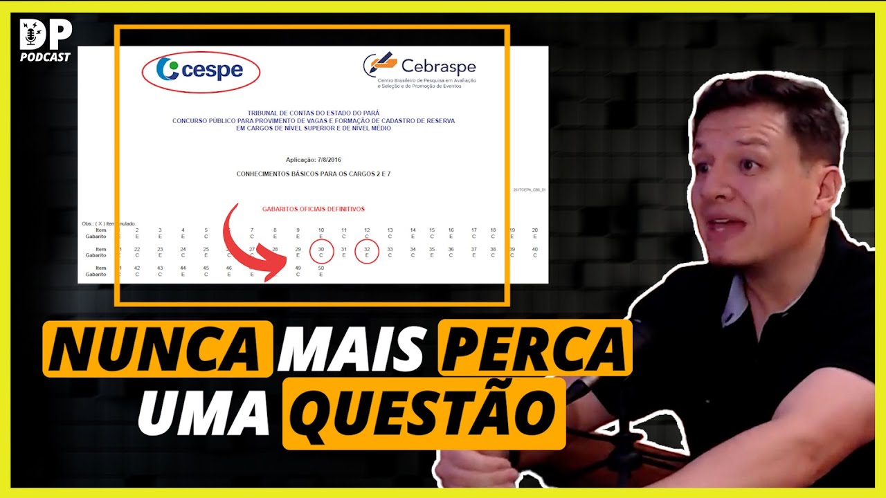 Ele Revelou ESTRATÉGIA Incrível para a PROVA do CESPE / CEBRASPE ...