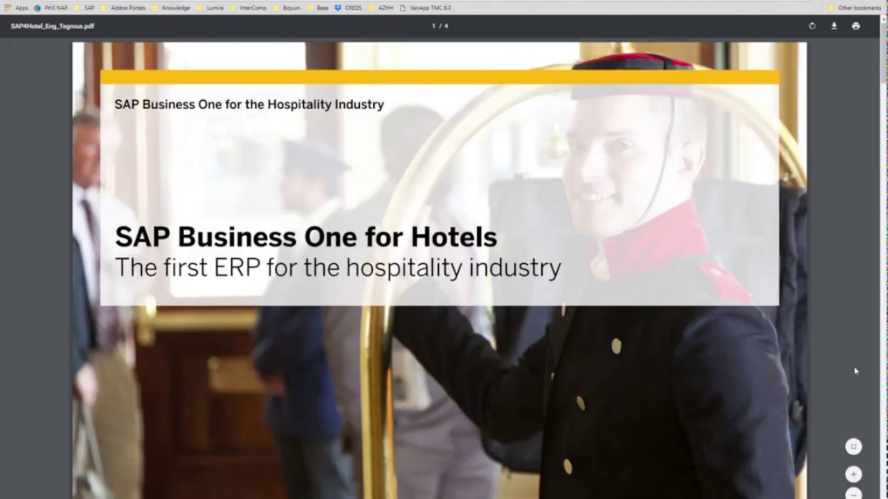 Hotel para SAP Business One - Extension de Funcionalidad - YouTube