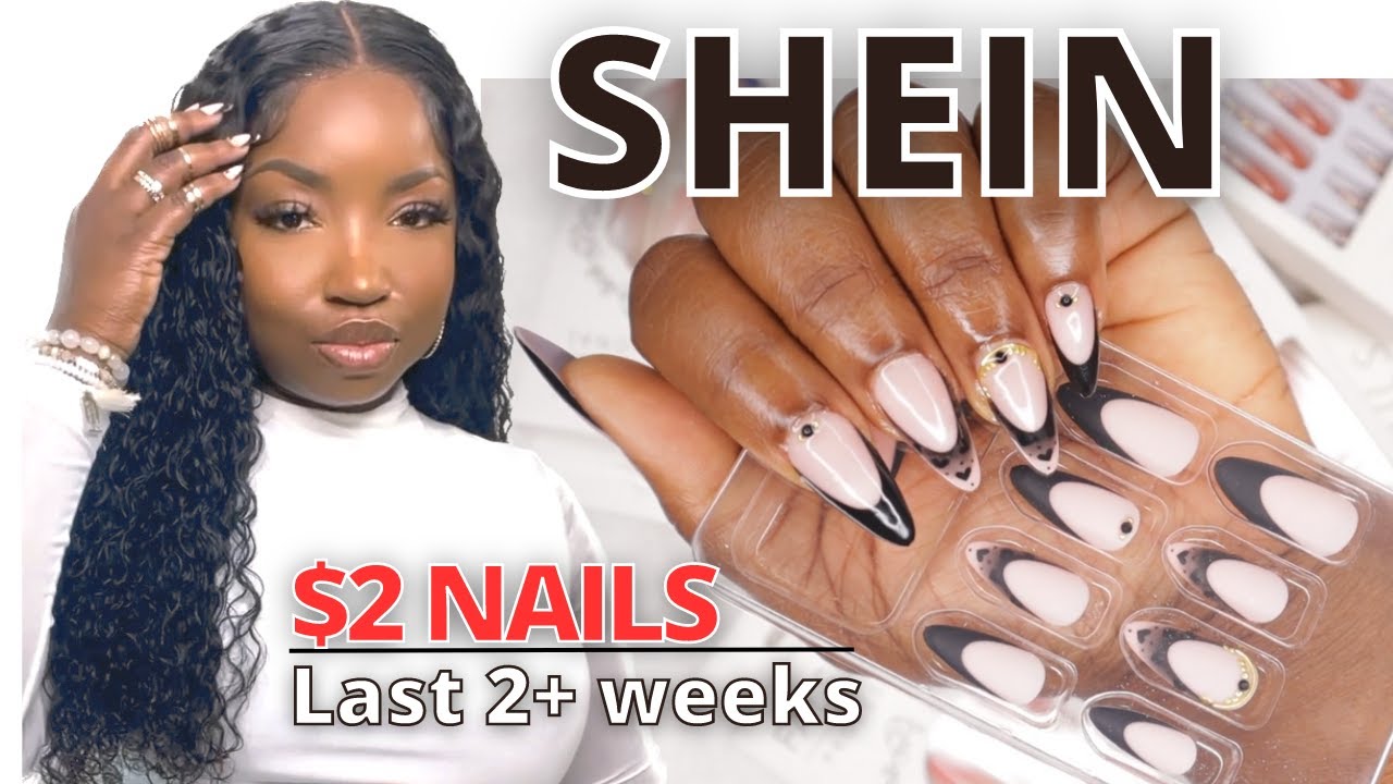 $2 SHEIN PRESS ON NAILS | Last 2+ Weeks | DIY Nails At Home - YouTube