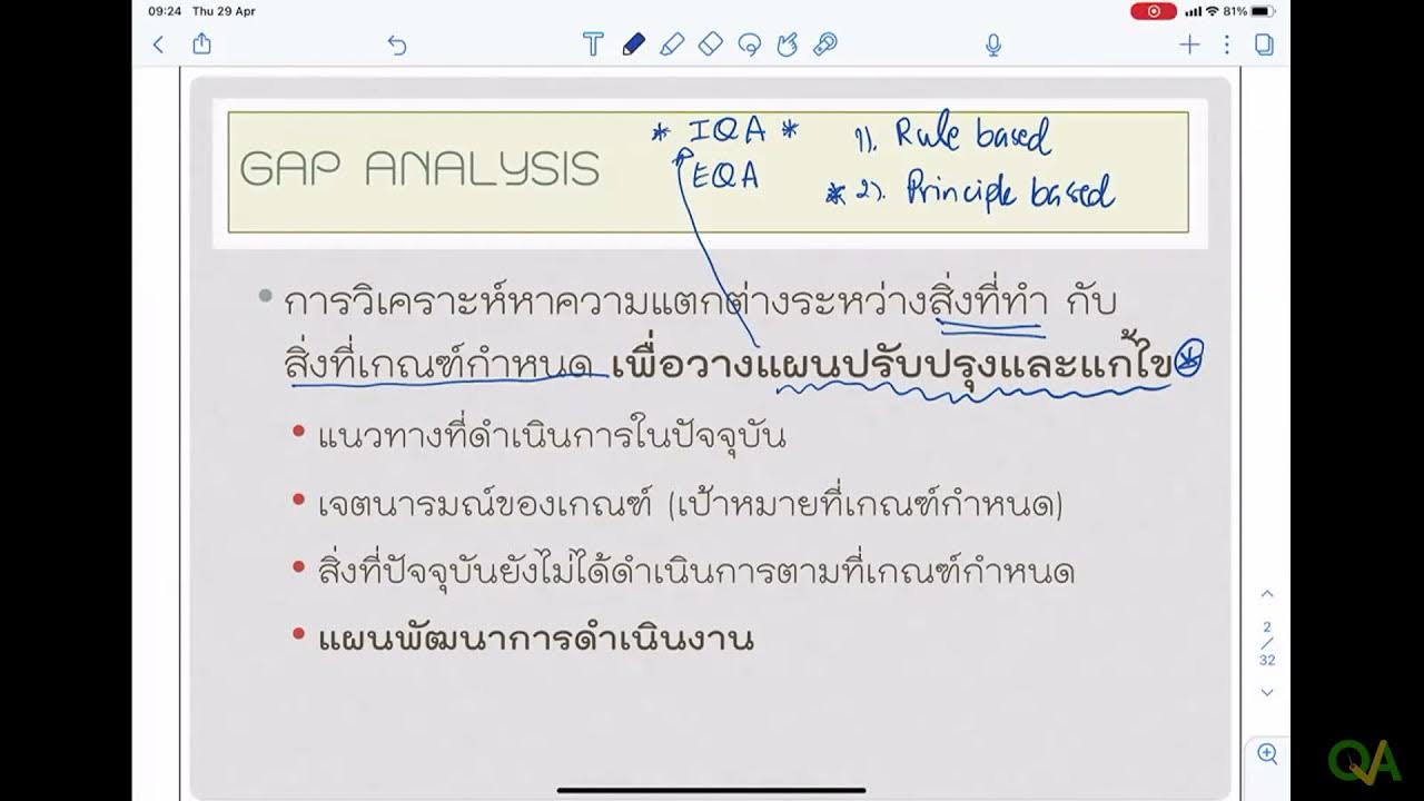 (ช่วงเช้า) การอบรมเชิงปฏิบัติการ"AUN-QA Overview & AUN-QA Implementation and Gap Analysis" ระยะ ...