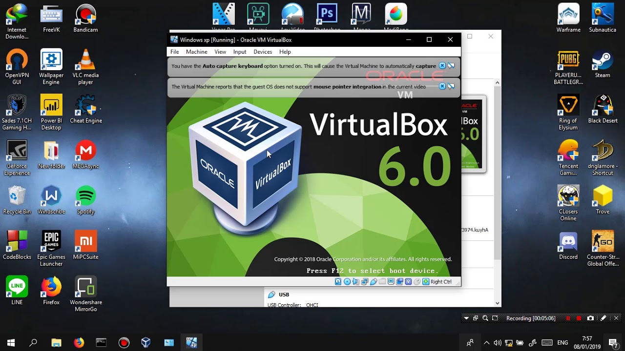 Cara Instal OS Windows XP di Oracle VM VirtualBox - YouTube