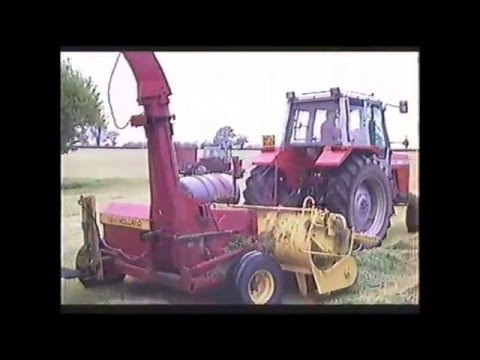 Old School Silage pt 1- Lifting in the field - YouTube