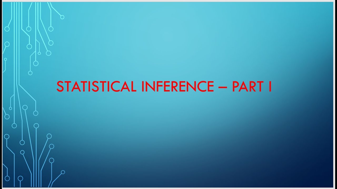 Statistical Inference I - YouTube