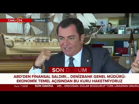 Denizbank Genel Müdürü Hakan Ateş ekonomiyi yorumluyor