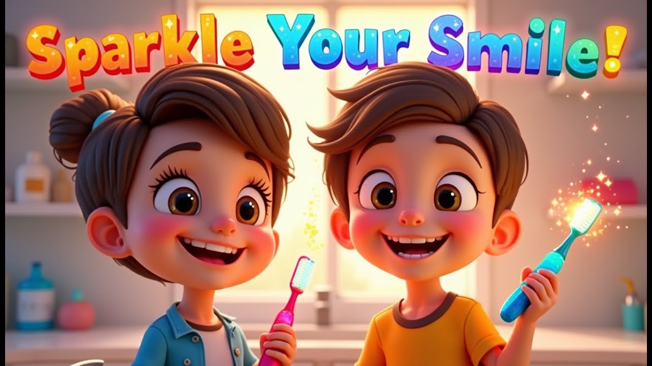 Brush, Swish, Shine! | Kids Toothbrushing Song in 3D Pixar Animation ...