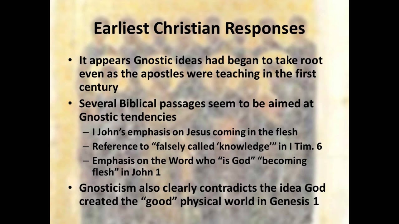 Gnosticism for the Modern Church - YouTube