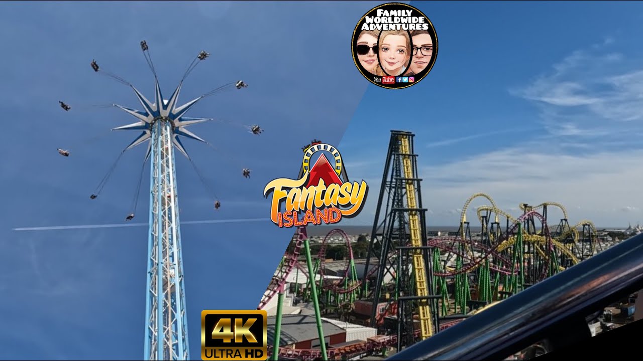 Fantasy Island StarFlyer POV onride and offride footage 4k Skegness Uk - YouTube
