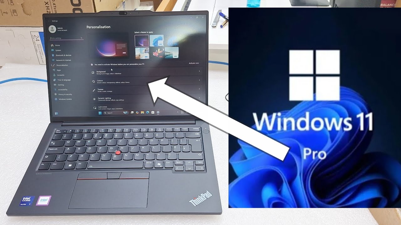 how to install windows 11 on lenovo thinkpad E14 gen6 - YouTube
