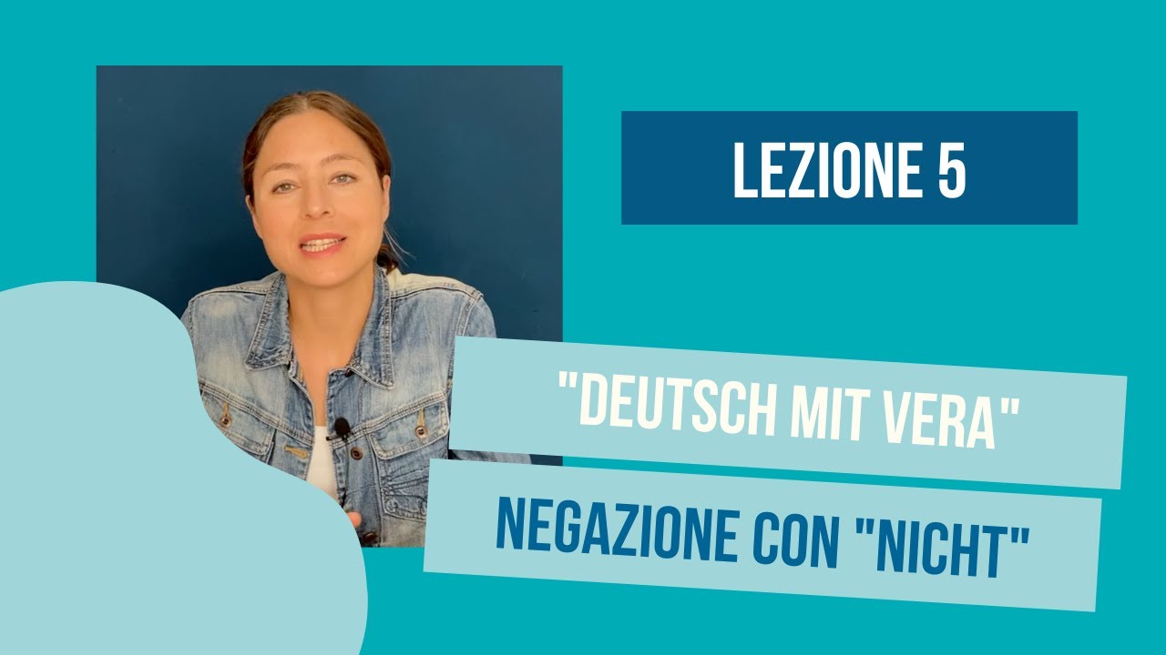 Lezione 5⎪la negazione con nicht in tedesco⎪nicht (non)⎪Imparare il ...
