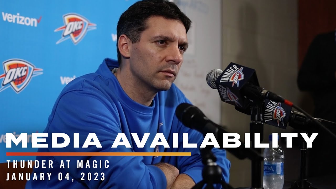 OKC Thunder Full Media Availability | Post Game at Orlando Magic ...